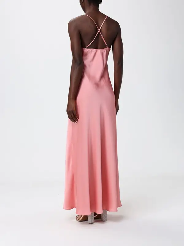HANITA Ruched Maxi Dress - Coral