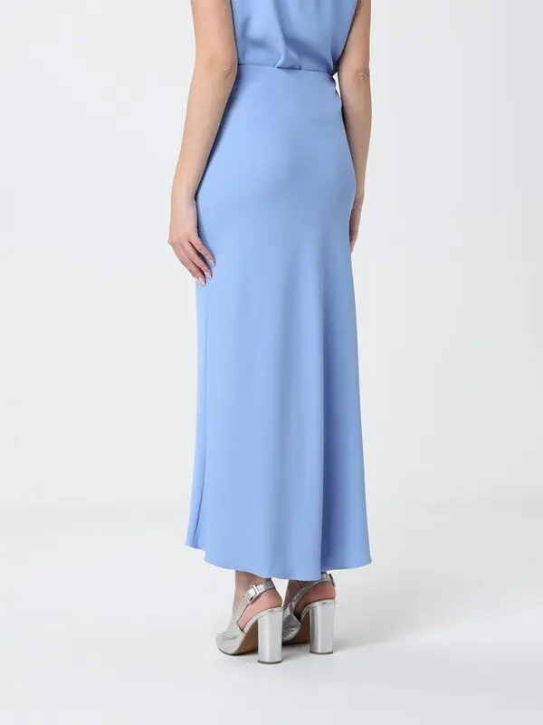 HANITA Jersey Midi Skirt - Gnawed Blue