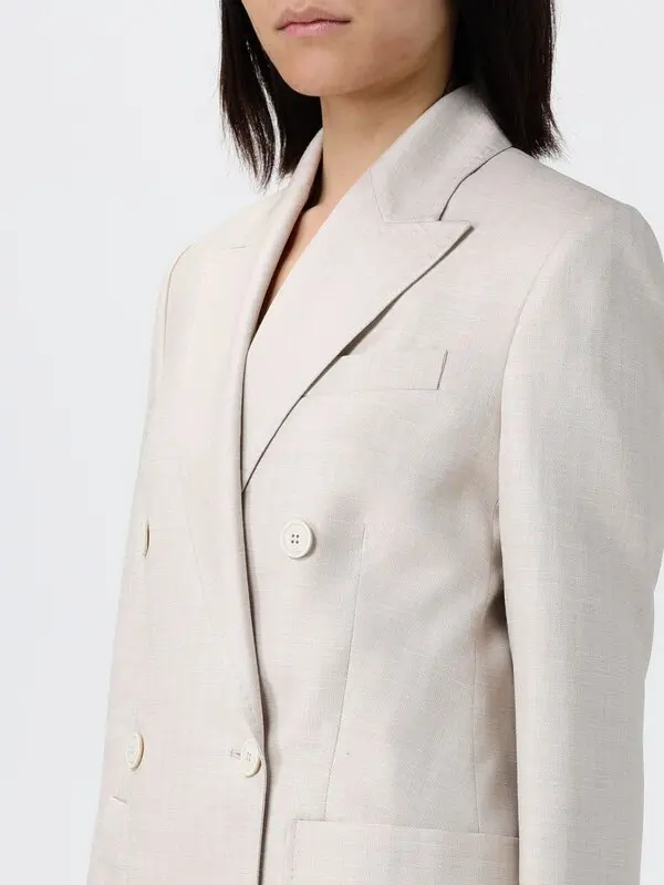 Eleventy Double Breasted Jacket - Sand