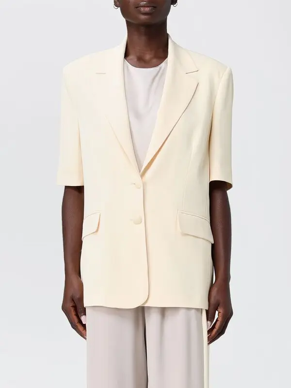 HANITA Crepe Single-breasted Blazer - Yellow