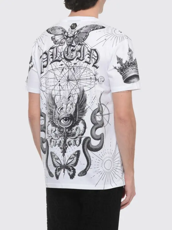 Philipp Plein Skull Cotton T-shirt - White