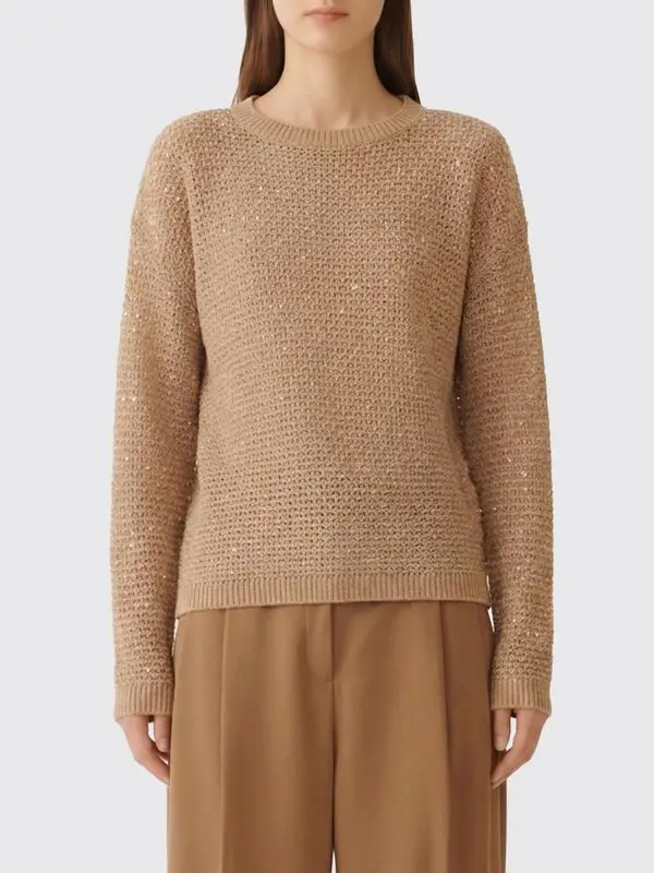Fabiana Filippi Crew Neck Sweater - Beige