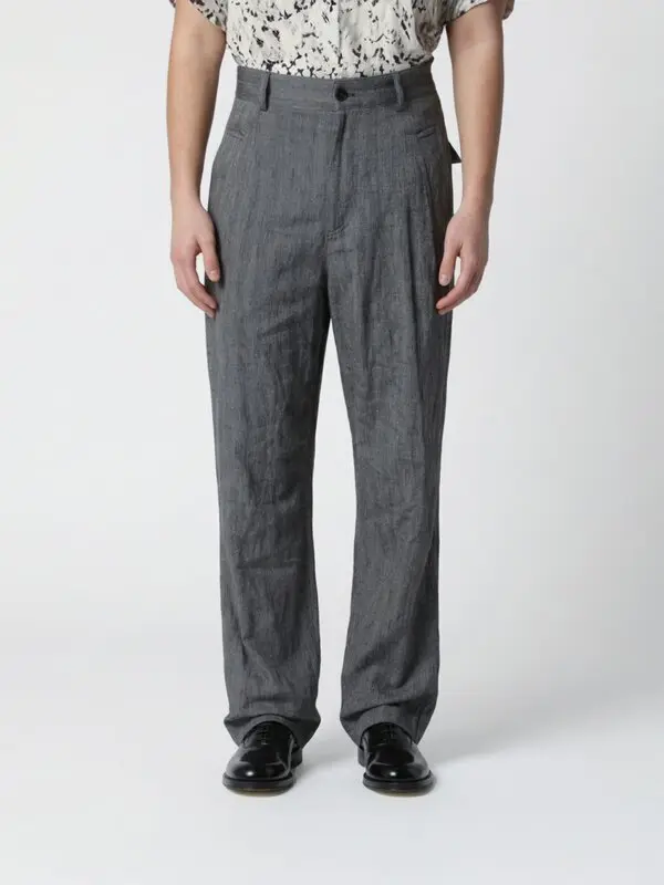 Dries Van Noten Cotton Blend Wide-leg Pants - Black