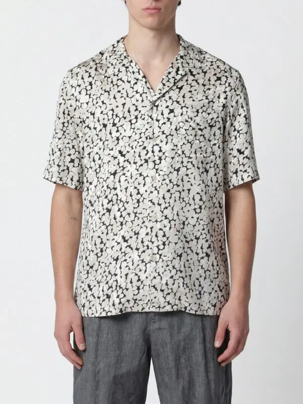 Dries Van Noten Printed Satin Casual Shirt