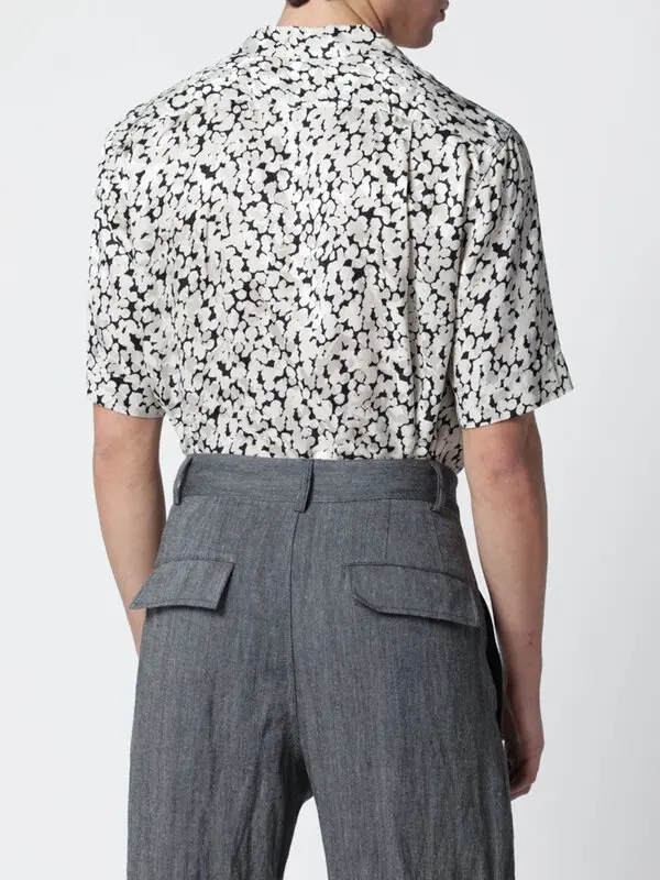 Dries Van Noten Printed Satin Casual Shirt