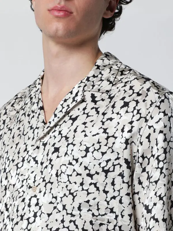 Dries Van Noten Printed Satin Casual Shirt