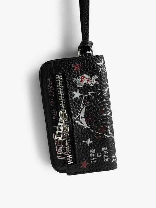Zadig&Voltaire Leather Rock Pouch Keychain