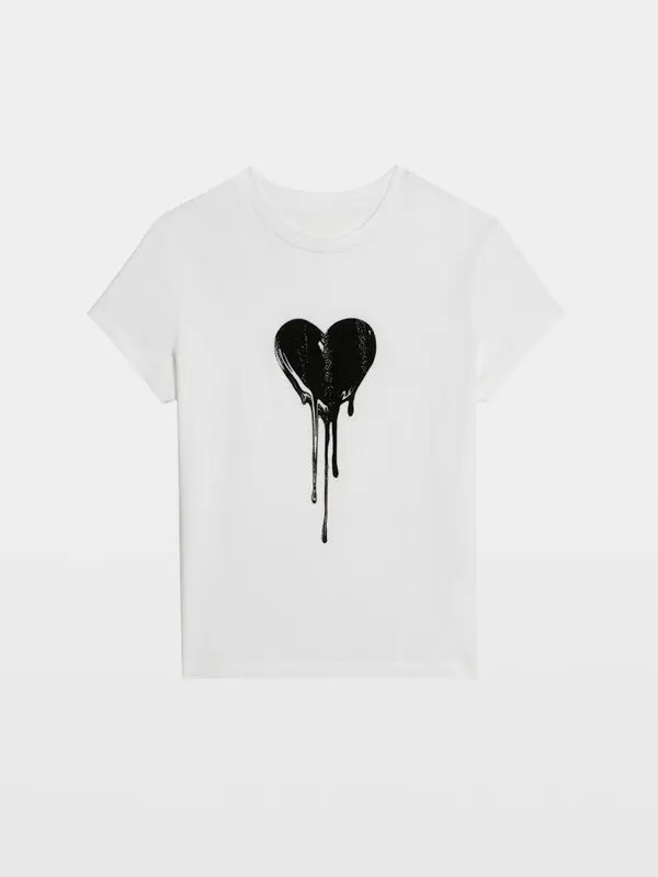 Zadig&Voltaire Flowing Heart" Embellished T-shirt - Judo