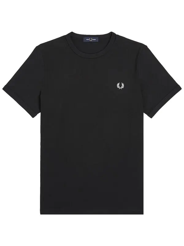 Fred Perry T-shirt Con Logo - Black