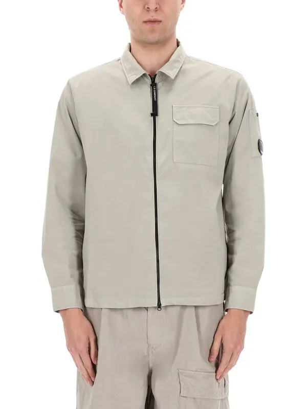 C.P. COMPANY C. P. Company Overshirt Con Zip - Grey