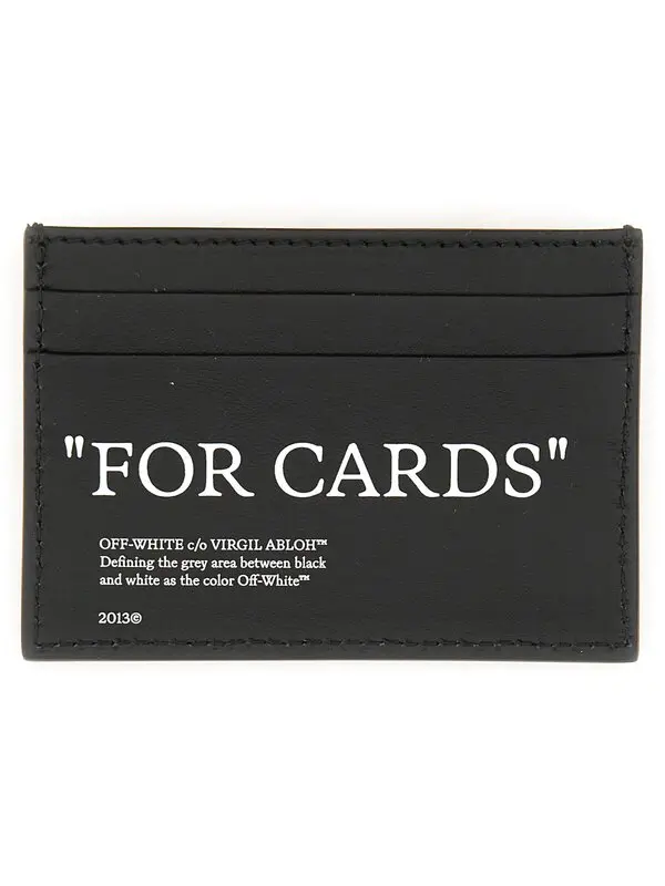 Off-White Portacarte "quote - Black