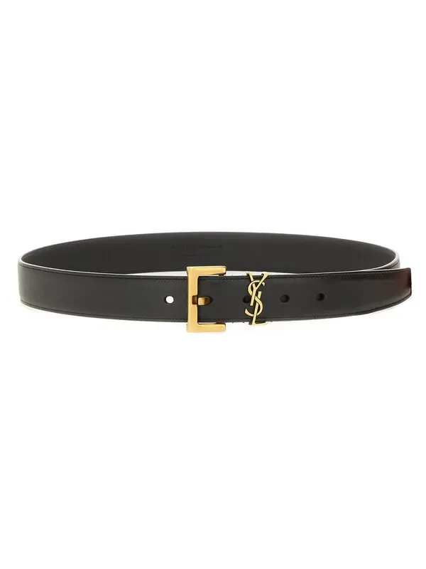 Saint Laurent Cassandre Belt - Black
