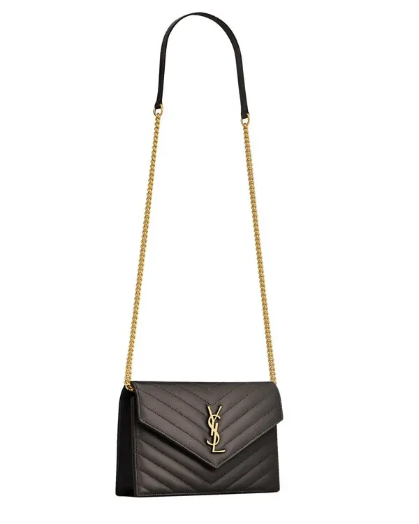 Saint Laurent Envelope Cassandre Chain Wallet