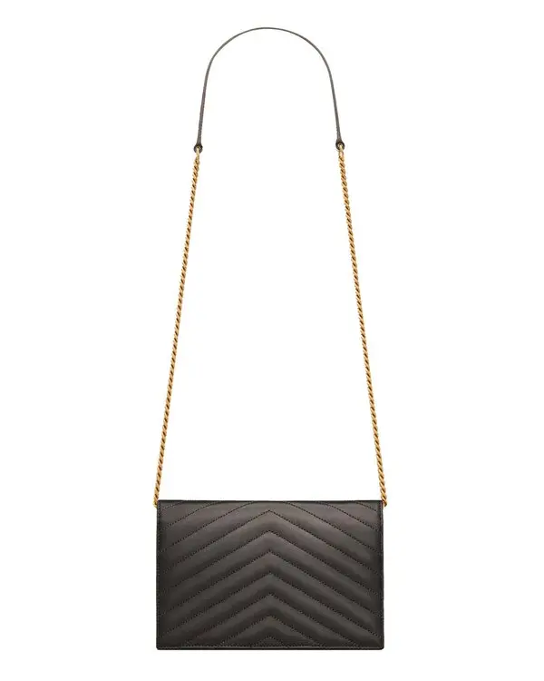 Saint Laurent Envelope Cassandre Chain Wallet