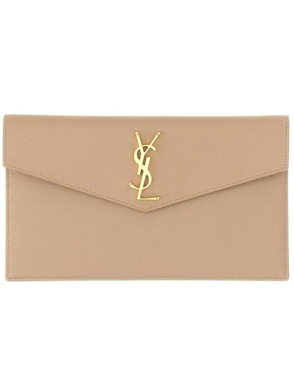 Saint Laurent Uptown Pouch - Beige