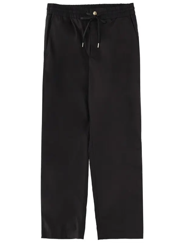 Versace Pantalone Jogger Con Coulisse - Black