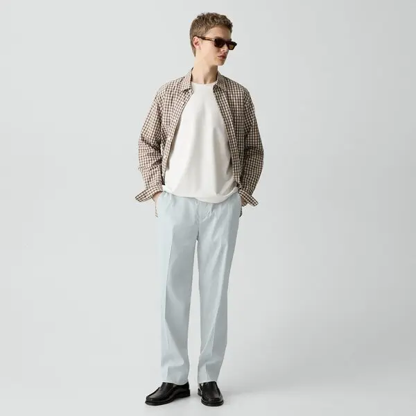 Theory Standard Fit Good Linen Pant - Dark Icy Dew