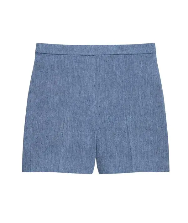 Theory Wide-leg Pull-on Short - Light Denim