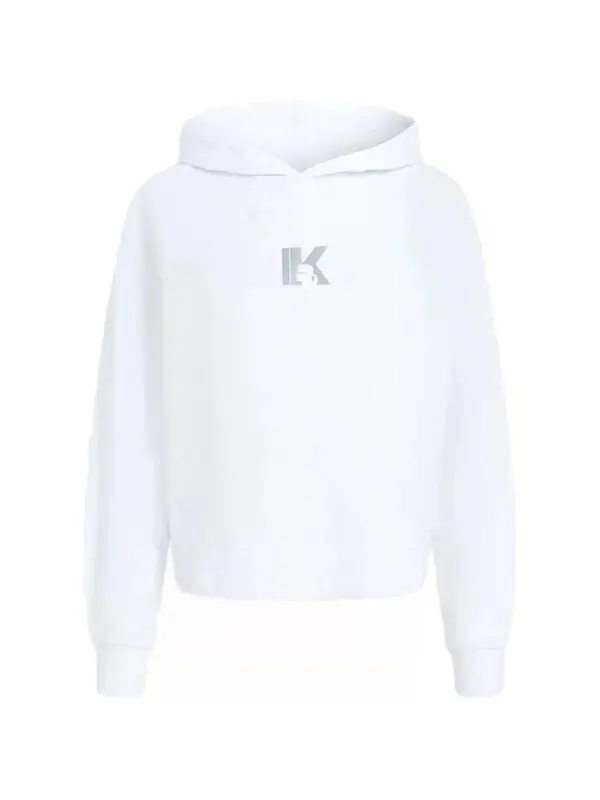 Karl Lagerfeld Logo Hoodie - White
