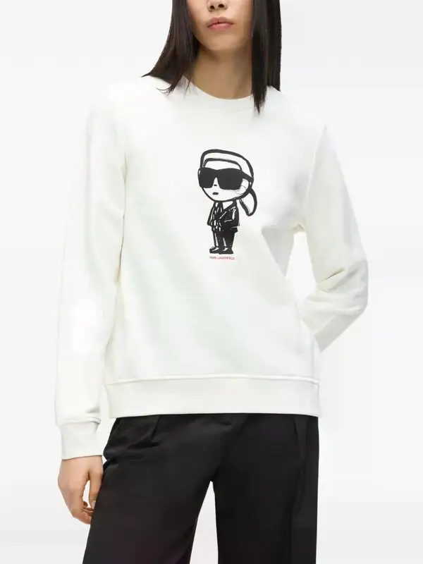 Karl Lagerfeld Ikon Graphic Sweatshirt - White