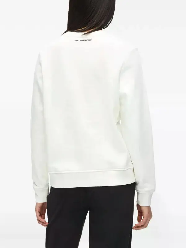 Karl Lagerfeld Ikon Graphic Sweatshirt - White