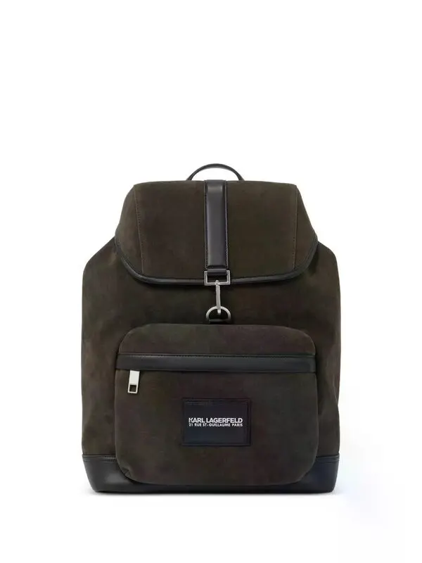 Karl Lagerfeld K-traveller Faux-suede Backpack - Brown