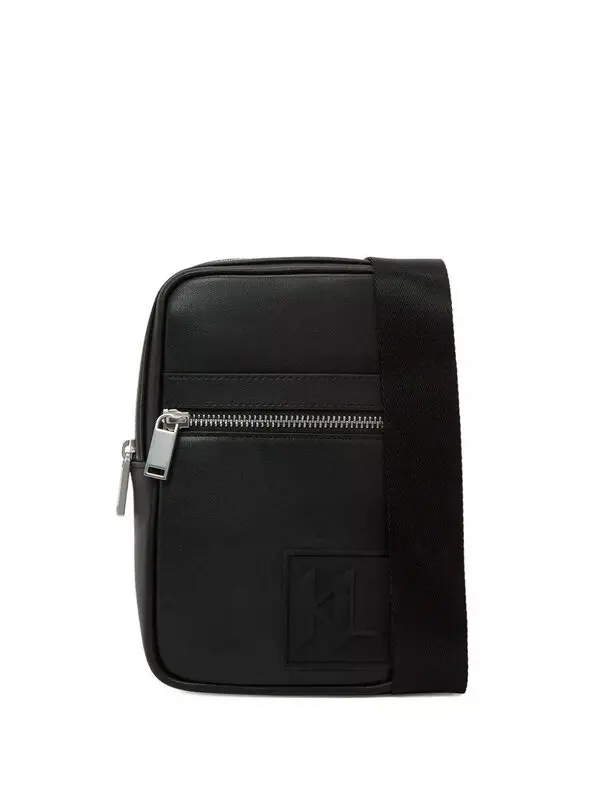 Karl Lagerfeld Logo-patch Shoulder Bag - Black
