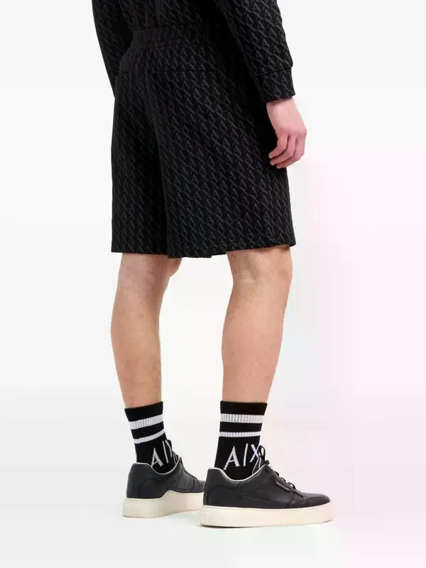 Armani Exchange Monogram Track Shorts