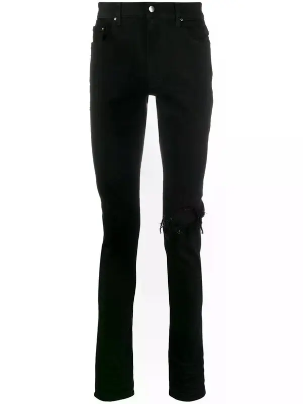 Amiri Broken Skinny Jeans - Black