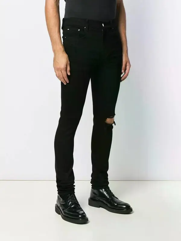 Amiri Broken Skinny Jeans - Black