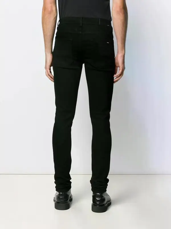 Amiri Broken Skinny Jeans - Black