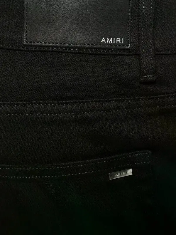 Amiri Broken Skinny Jeans - Black