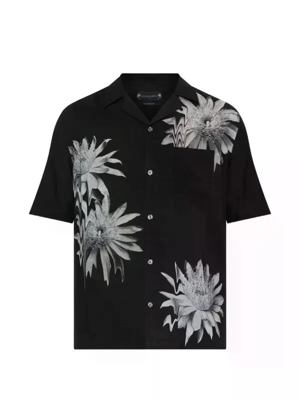 ALLSAINTS Floral-print Shirt - Black