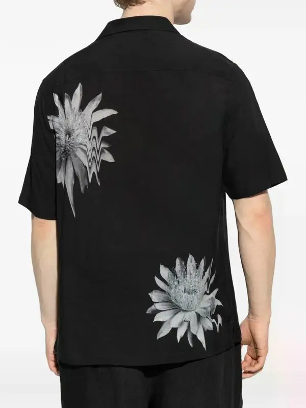ALLSAINTS Floral-print Shirt - Black