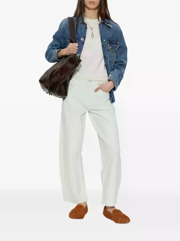 ALLSAINTS Bex Crystal-embellished Denim Jacket - Blue