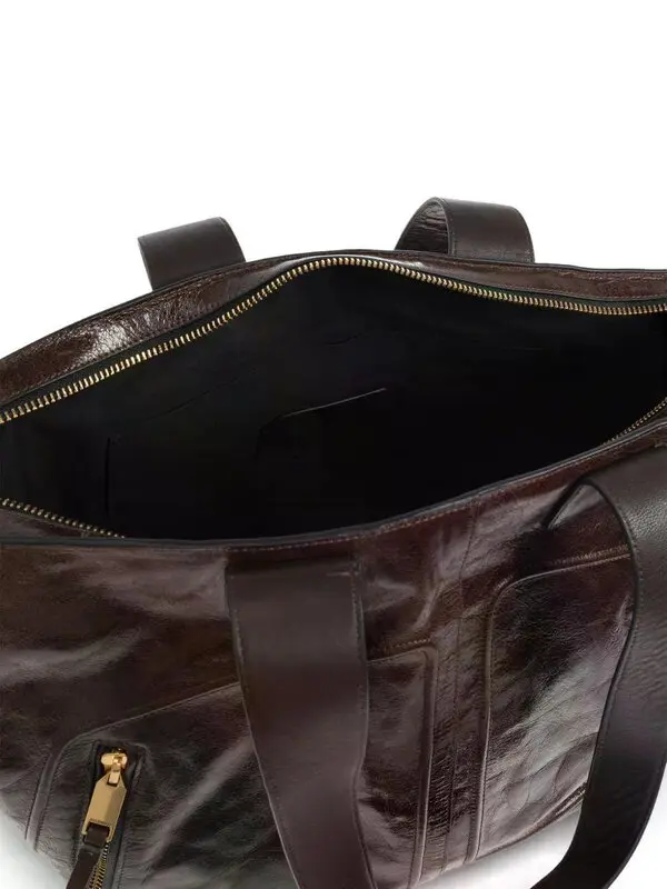 ALLSAINTS Leather Tote Bag - Brown