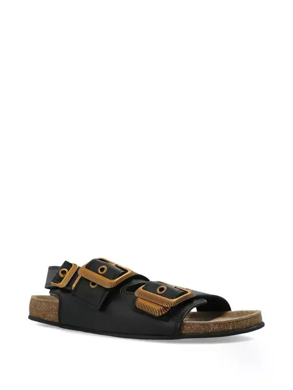ALLSAINTS Staffa Leather Sandals - Black