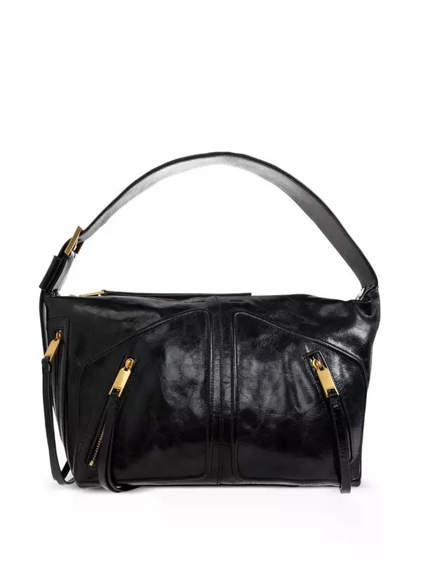 ALLSAINTS Jean Rey Leather Shoulder Bag - Black