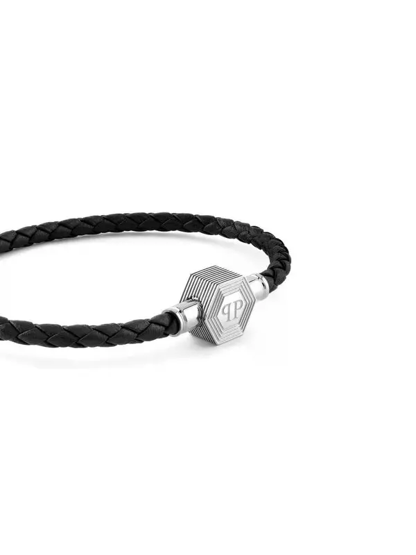 Philipp Plein Enigma Braided Charm Bracelet