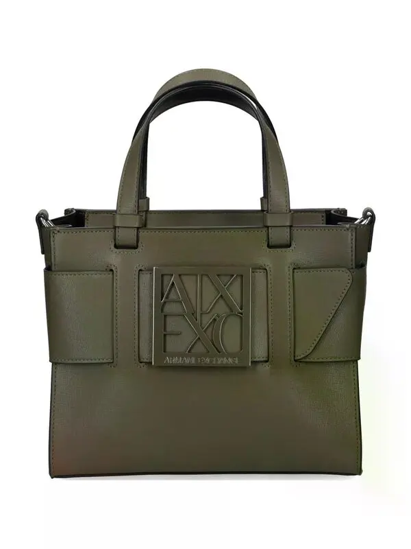 Armani Exchange Logo-detail Tote Bag - Green