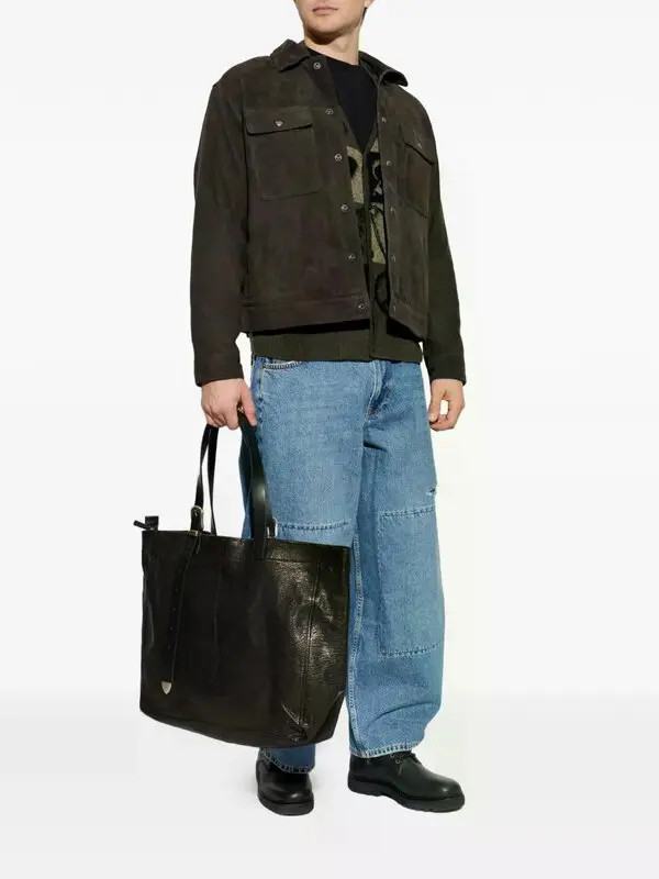 ALLSAINTS Shelton Suede Jacket - Brown