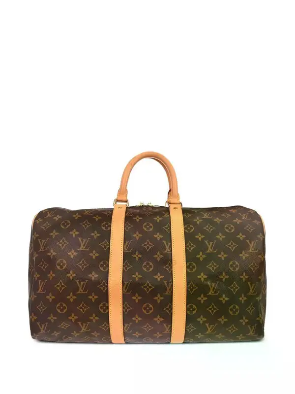 LOUIS VUITTON 2003 Monogram Keepall 45 Duffle Bag - Brown
