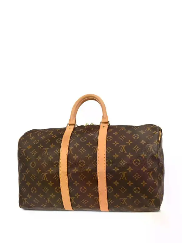 LOUIS VUITTON 2003 Monogram Keepall 45 Duffle Bag - Brown