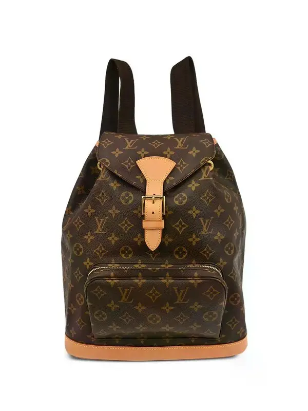 LOUIS VUITTON 2000 Monogram Montsouris Gm Backpack - Brown