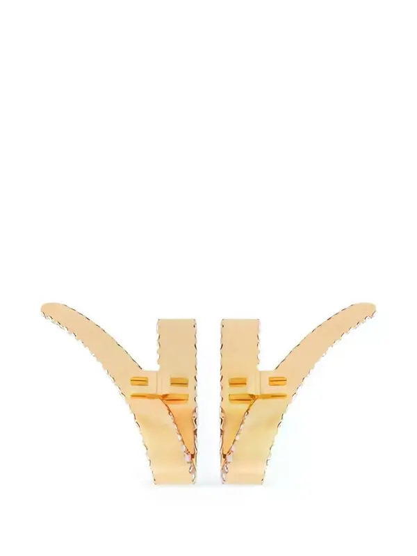 Elisabetta Franchi Logo-detail Earcuffs - Gold