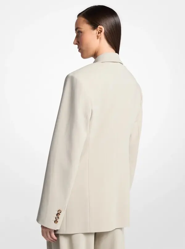 Michael Kors Tissue Wool Crepe Bathrobe Jacket