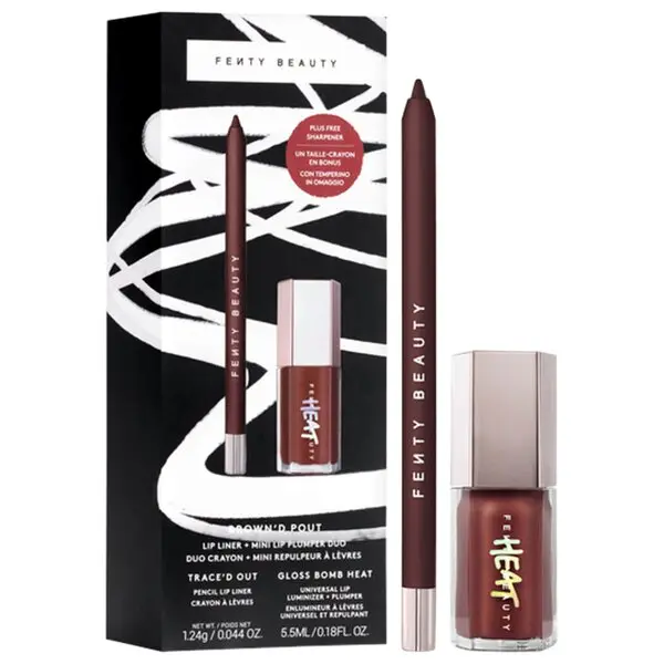FENTY BEAUTY Brown'd Pout Lip Liner + Mini Lip Plumper Duo - One-color