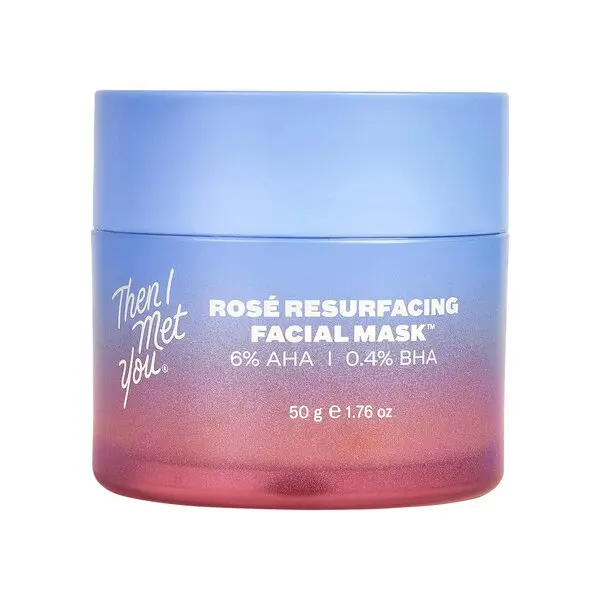 THEN I MET YOU Rosé Resurfacing & Brightening Bha + Aha Facial Mask For Minimized Pores - One-color