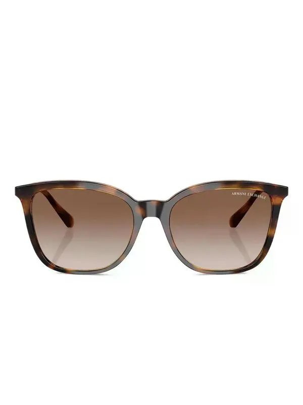 Armani Exchange Tortoiseshell Square Sunglasses - Brown