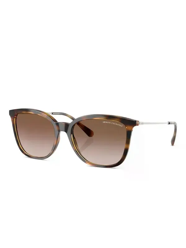 Armani Exchange Tortoiseshell Square Sunglasses